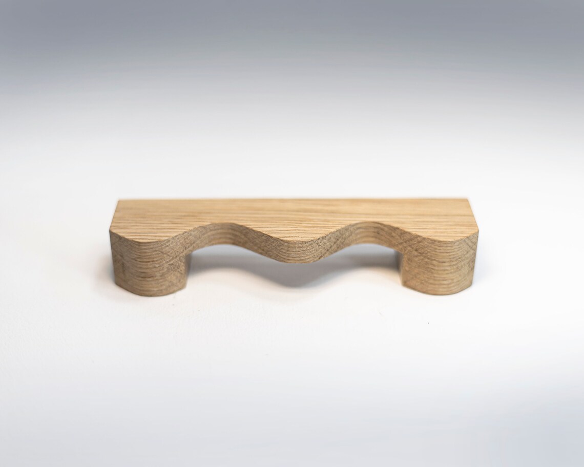 Wooden Wavy Handles for Cabinet Door Kitchen Drawers Pull. - Etsy