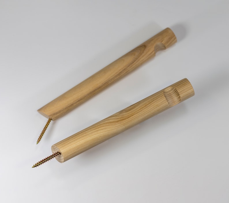 Modern Wood Wall Hook. Minimalist Wall Storage. Macramé - Etsy