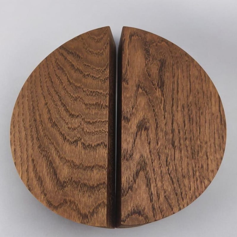 Wood Half Moon Door Knob - Etsy