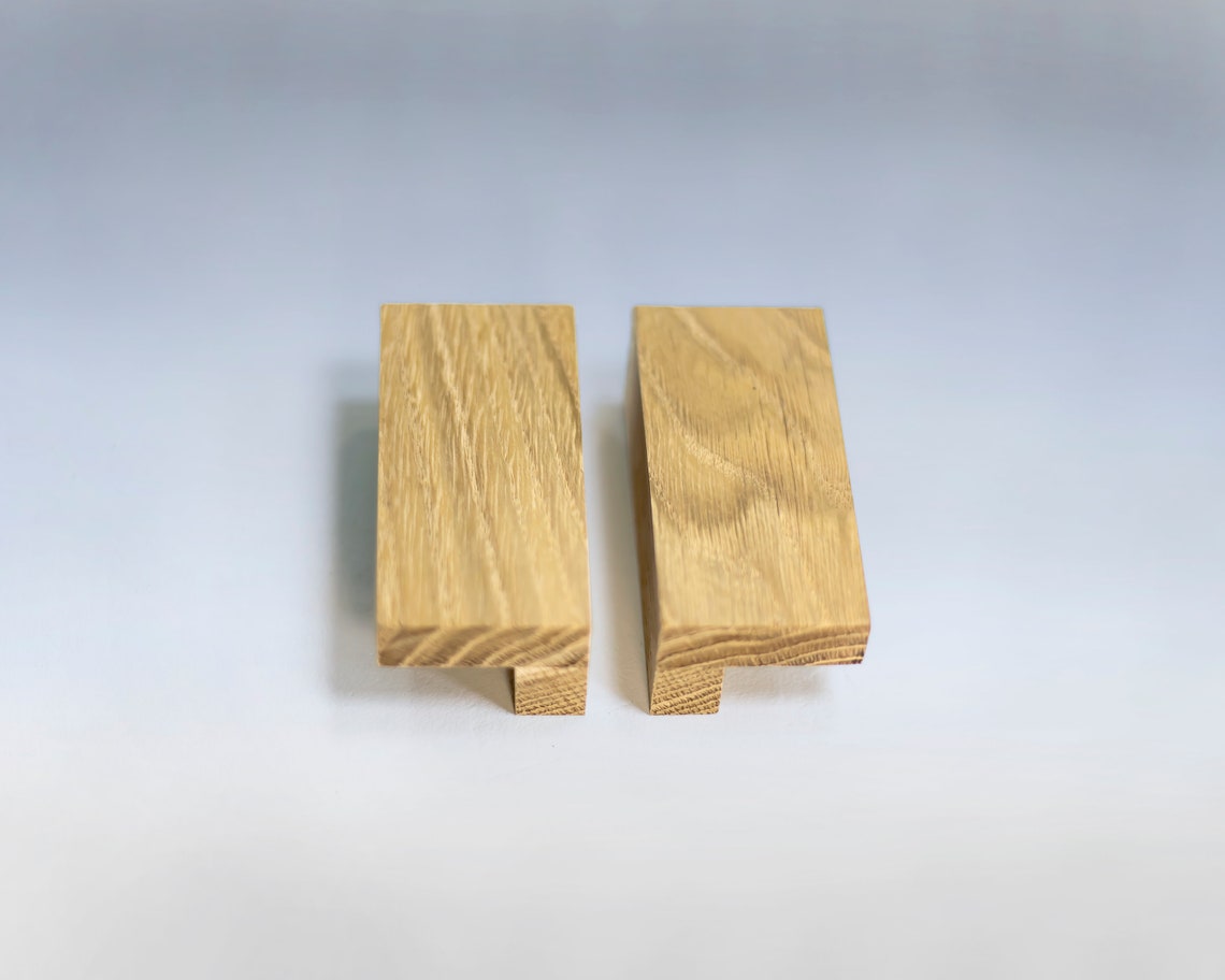 Wooden Square Straight Handle for Cabinet Door Kitchen - Etsy