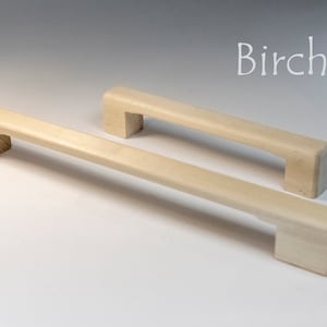 Wood Cabinet Pulls, Door Handles With Threaded Bushings and Screws ...