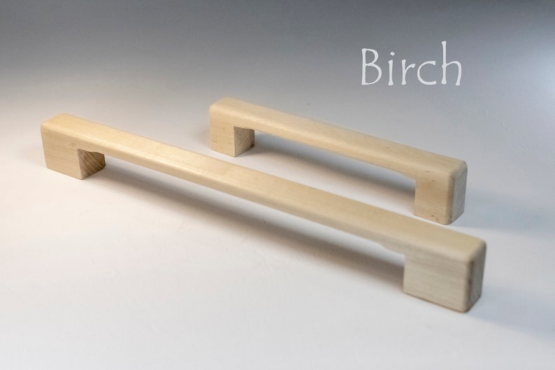 Wood Cabinet Pulls Door Handles With Threaded Bushings and - Etsy