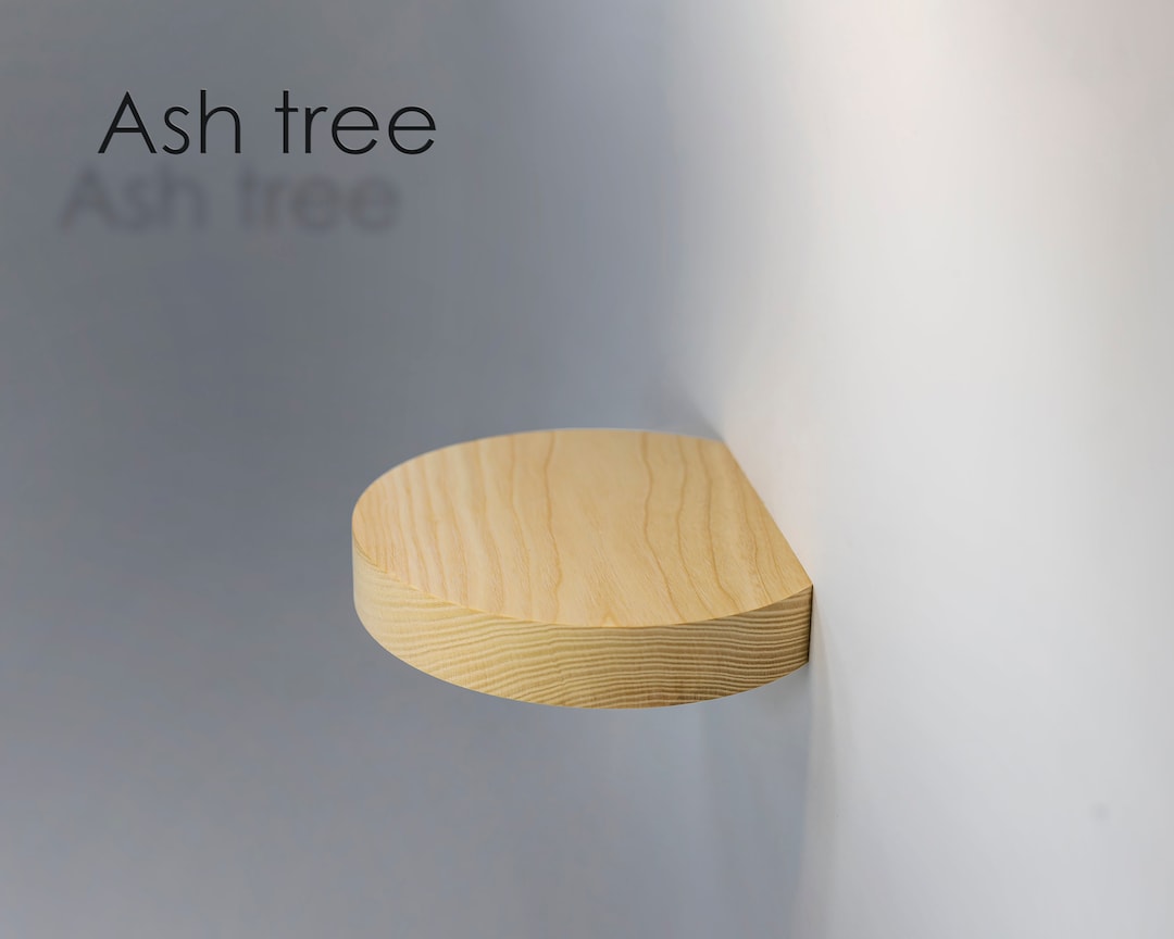 Wall Decor. Segment, Semicircle Wood Wall Shelf. Floating Shelf, Small ...