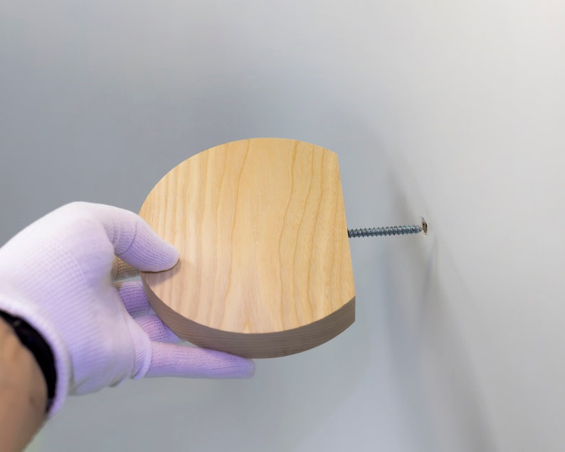 Wall Decor. Segment, Semicircle Wood Wall Shelf. Floating Shelf, Small ...