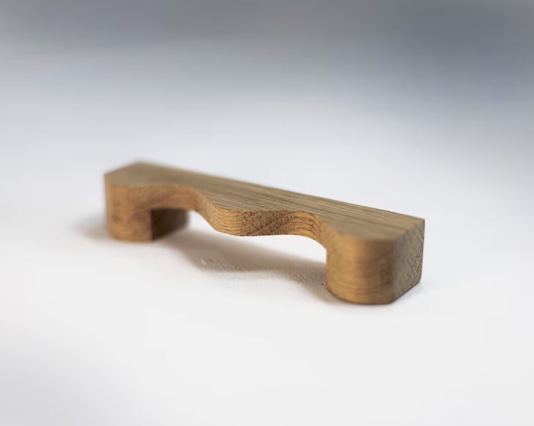 Wooden Wavy Handles FAST SHIPPING for Cabinet Door Drawer. Kitchen ...