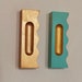 Wooden Wavy Handles for Cabinet Door Drawers. Desk, Dresser, Closet ...
