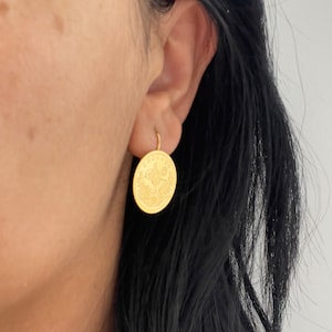 Lira Coin Earring Hook Coin Earring for Women Jewelry Gifts - Etsy
