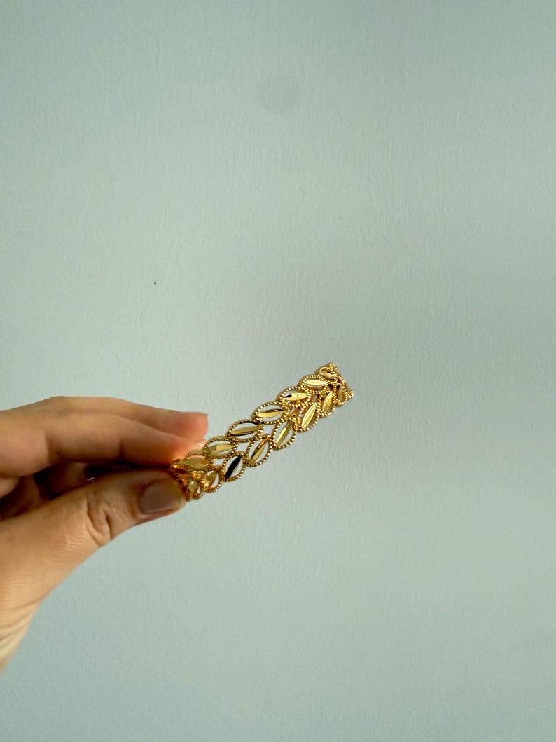 Sabala Cuff Leaf Bracelet - Etsy