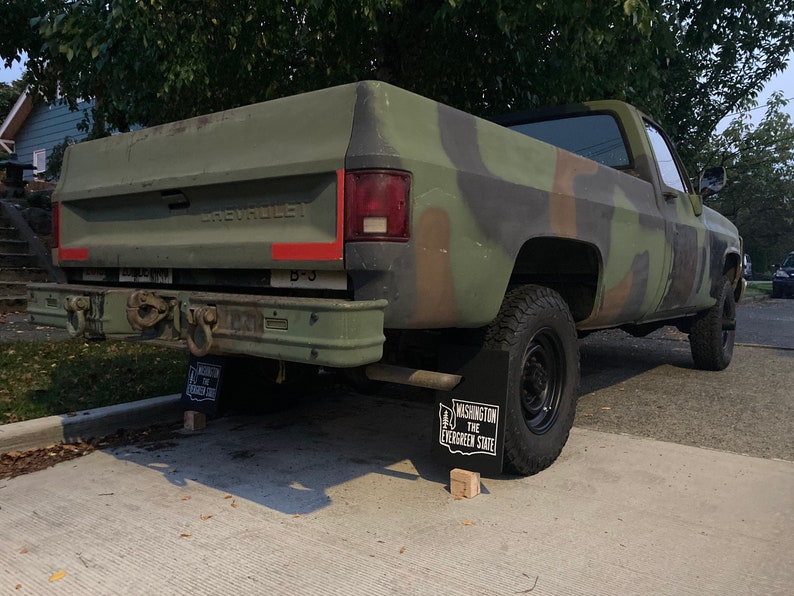 Washington State Vintage Mud Flaps (1 - Pair) 12" Wide X 18" Long X 3/8 ...