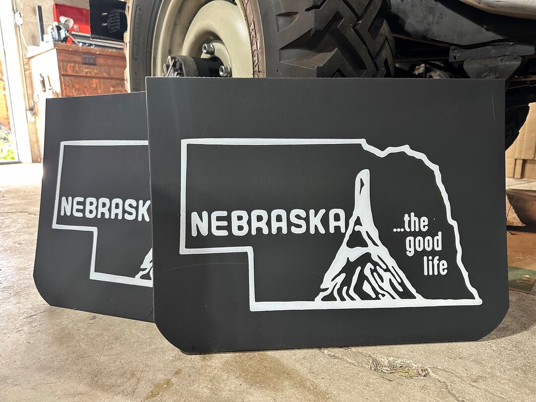 Nebraska- the Good Life Vintage State Mudflaps - Etsy