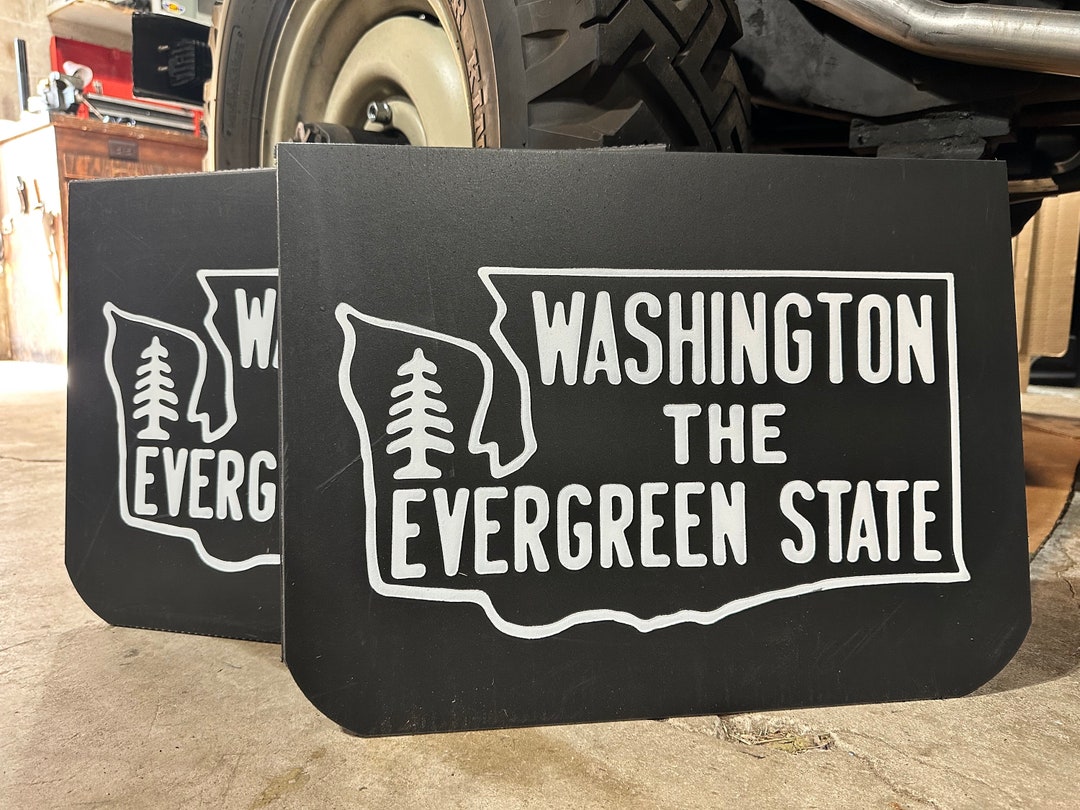Washington State Vintage Mud Flaps (1 - Pair) 19" Wide X 14" Long X 3/8 ...