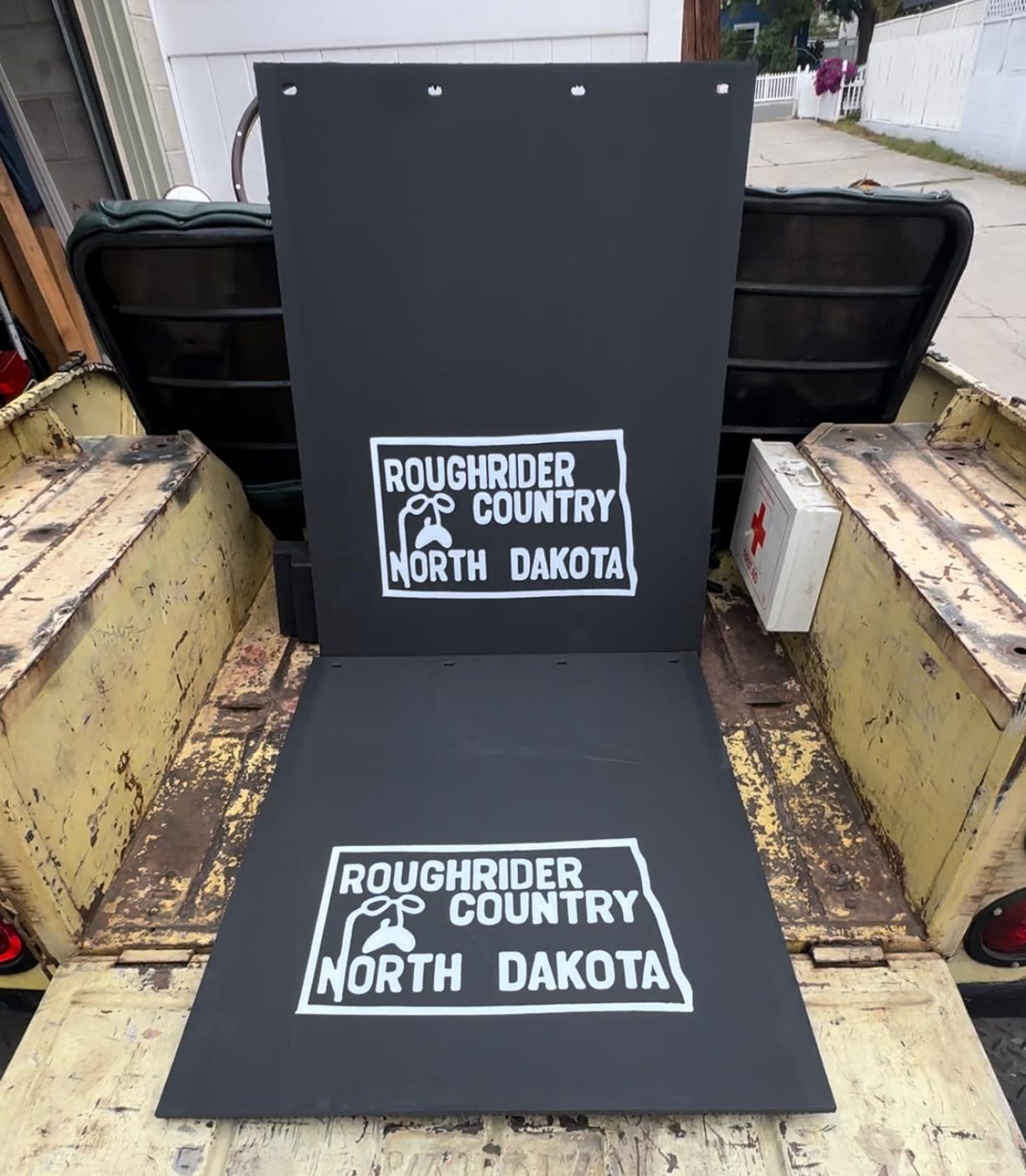 NORTH DAKOTA Roughrider Country Mudflaps - 24x30 - Etsy