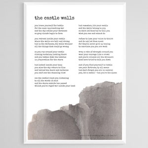 The Castle Walls - Original Poetry Print A4 (digital Download) - Etsy UK