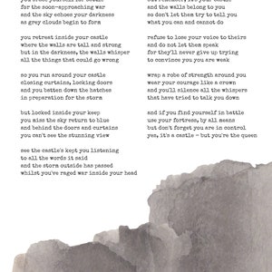 The Castle Walls - Original Poetry Print A4 (digital Download) - Etsy UK