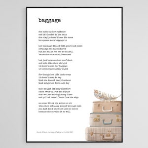 Baggage - Original Poetry Print (A4 Digital Download) - Etsy UK