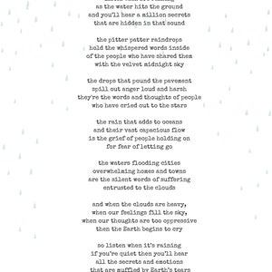 Listen - Original Poetry Print (A4 Digital Download) by Becky Hemsley ...