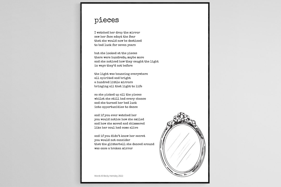 Pieces - Original Poetry Print (A4 Digital Download) - Etsy UK