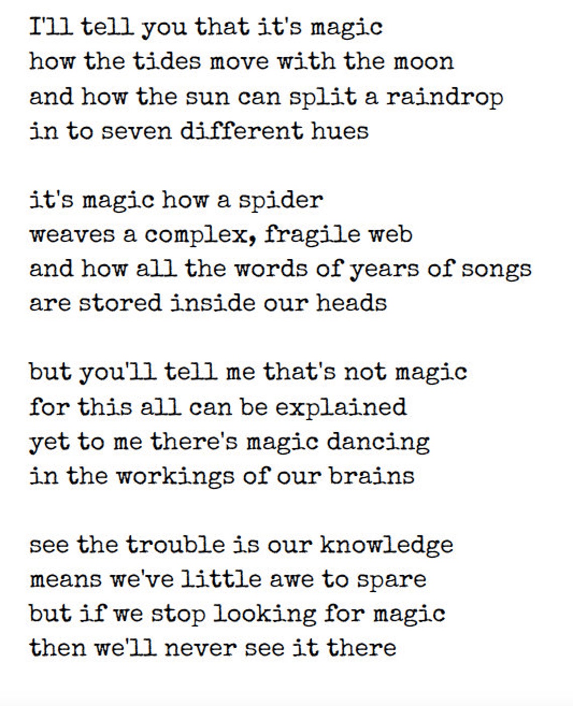 Magic - Original Poetry Print A4 (digital Download) - Etsy UK