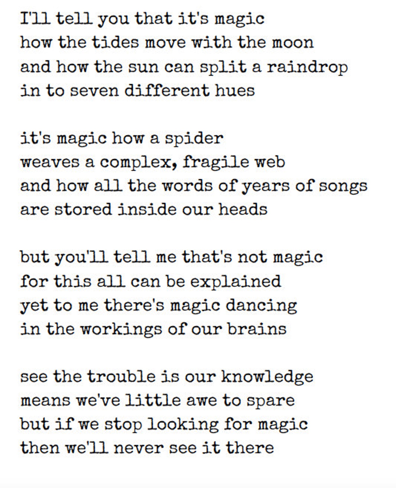 Magic - Original Poetry Print A4 (digital Download) - Etsy UK