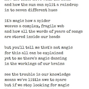 Magic - Original Poetry Print A4 (digital Download) - Etsy UK