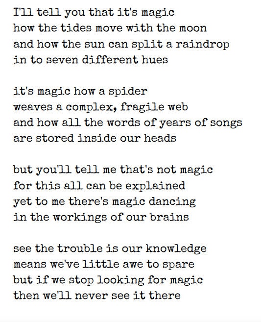 Magic - Original Poetry Print A4 (digital Download) - Etsy UK