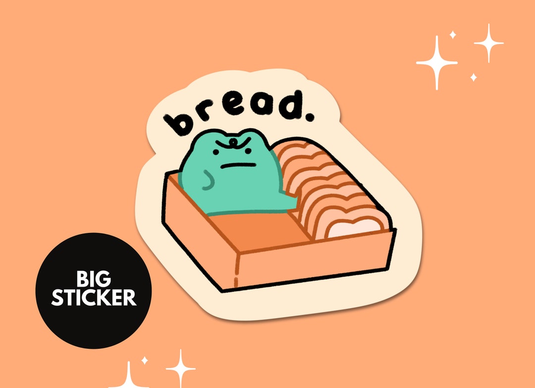Bread Froggy, Froggy, Kawaii Frog, Aesthetic Stickers, Cute Stickers ...