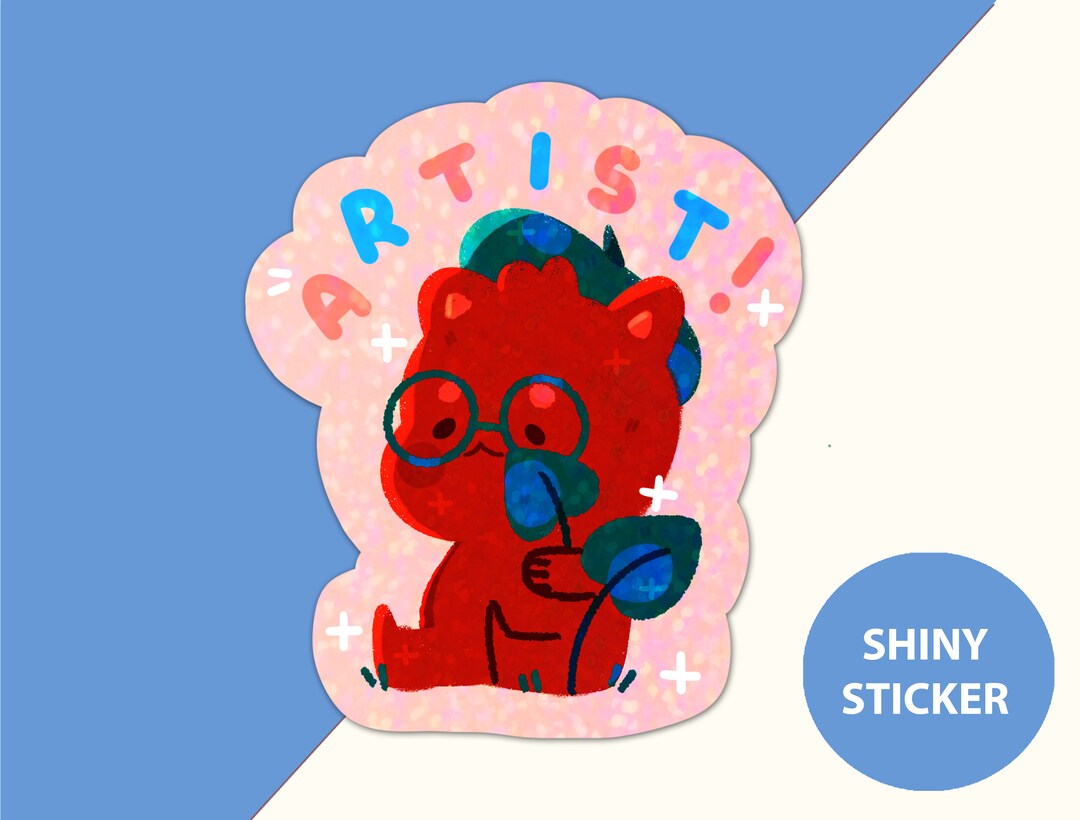 Artist Shiny Sticker Art Aesthetic Stickers Cute Stickers - Etsy