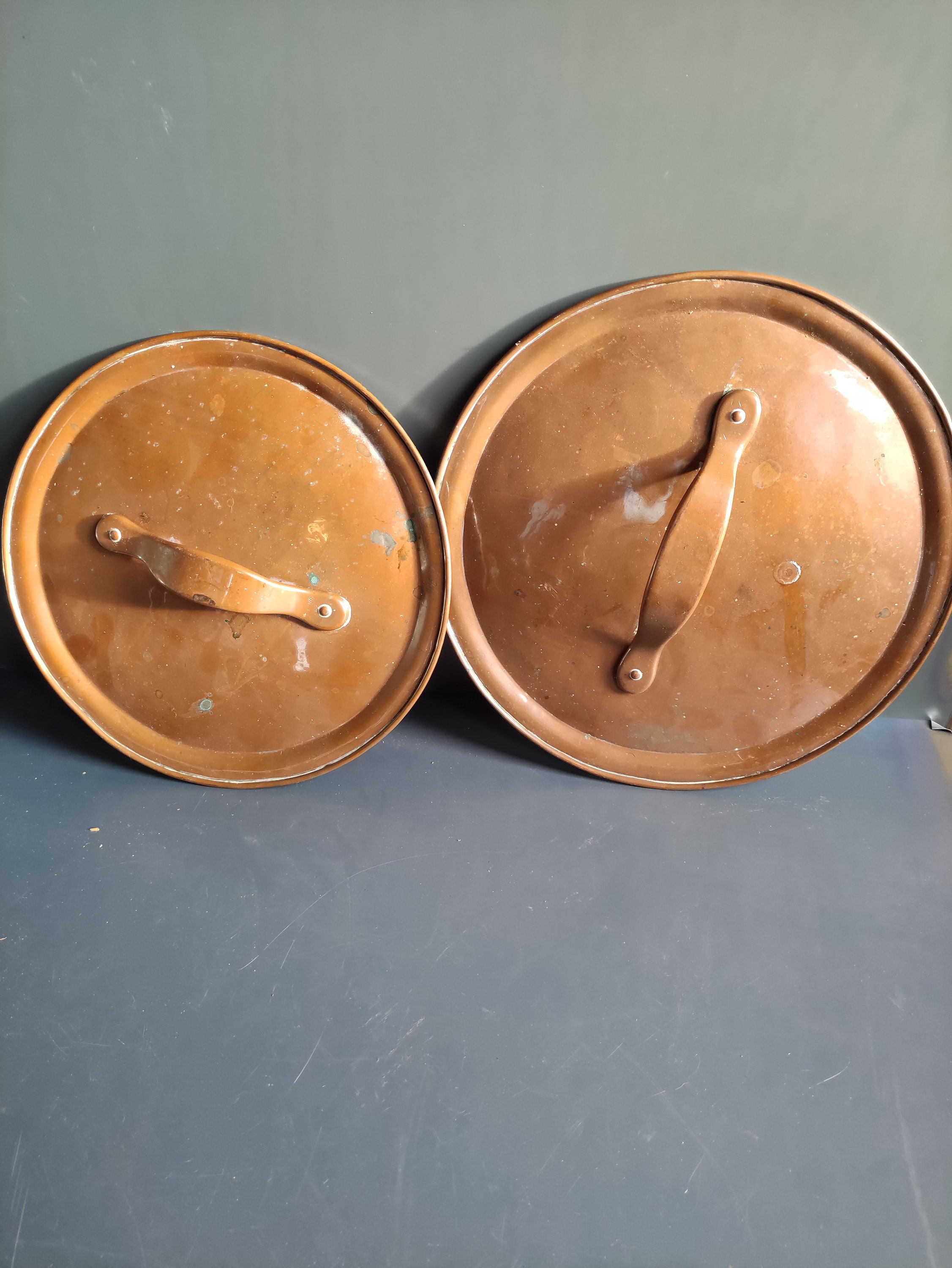 Antique Handmade Copper Lids - Etsy