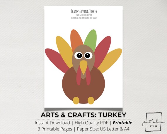 Hoja De Trabajo Imprimible Para Colorear De Pavo De Accin De Gracias