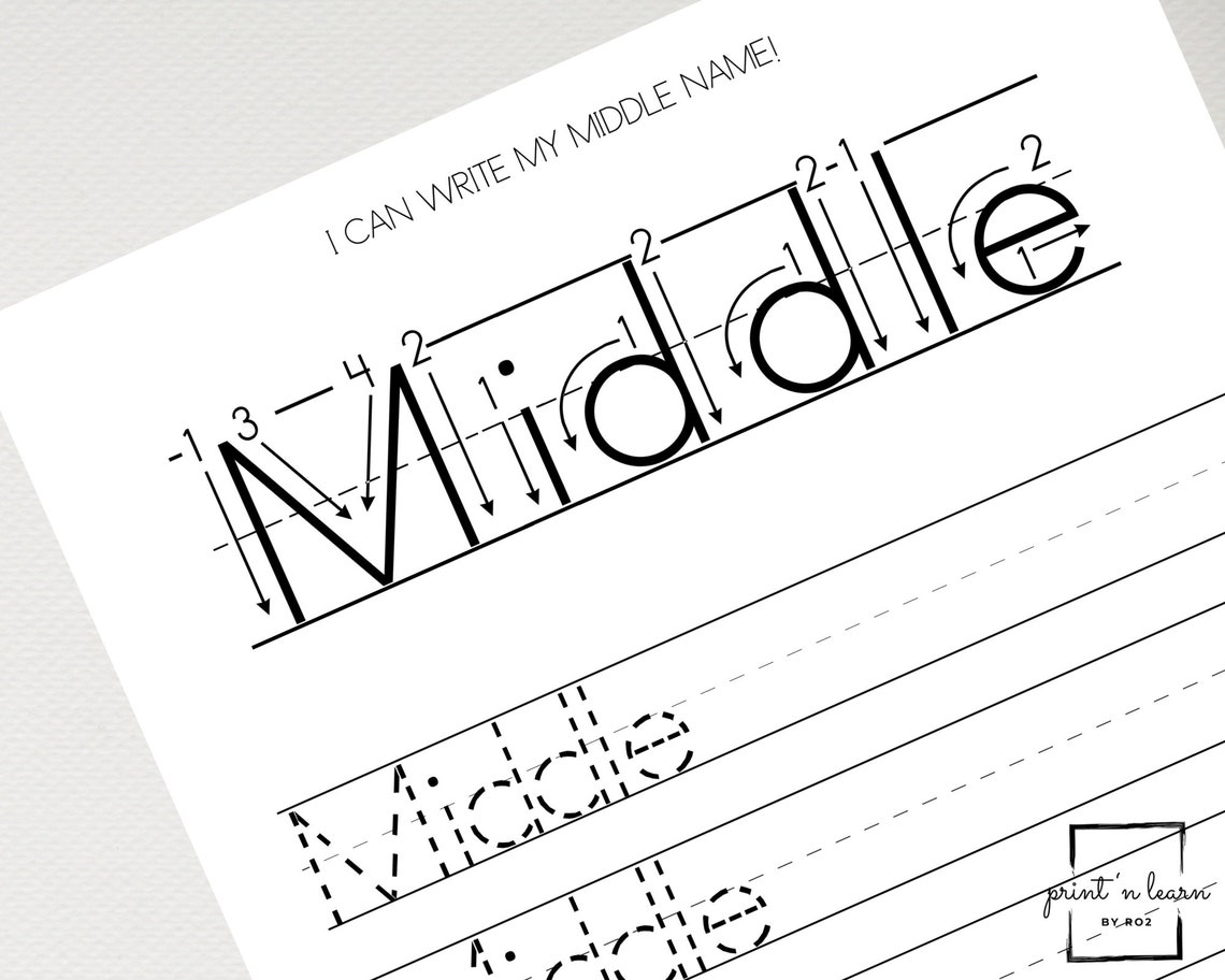 Custom Name Tracing Sheet, Handwriting Practice, Name Writing, Name ...