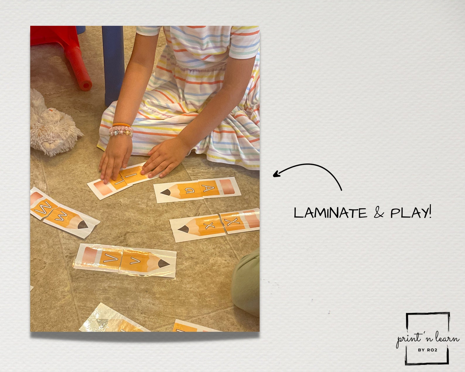 Alphabet Matching Cards Alphabet Letter Uppercase and - Etsy