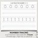 Number Tracing Sheet, Handwriting Practice, Number Writing, Number ...