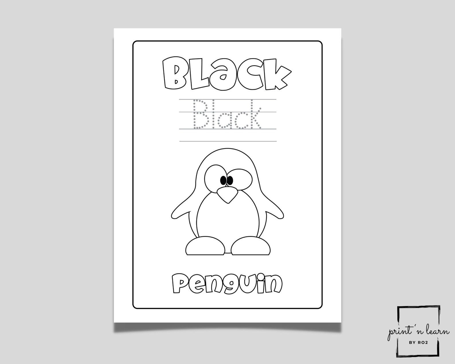 COLORS Handwriting Practice Printable Prek Worksheets - Etsy