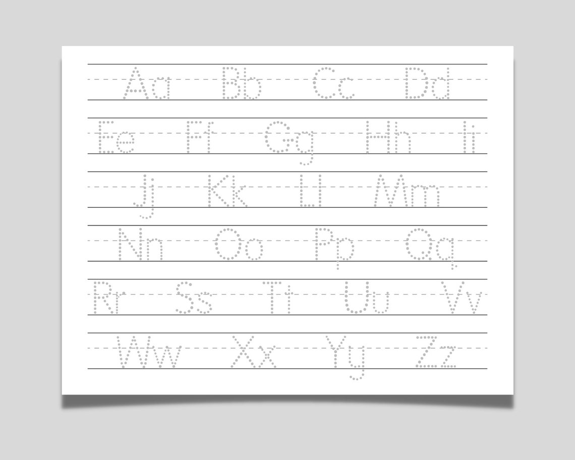 Alphabet & Number Tracing Sheet, Handwriting Practice, ABC Tracing ...