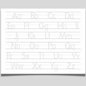 Alphabet & Number Tracing Sheet, Handwriting Practice, ABC Tracing ...