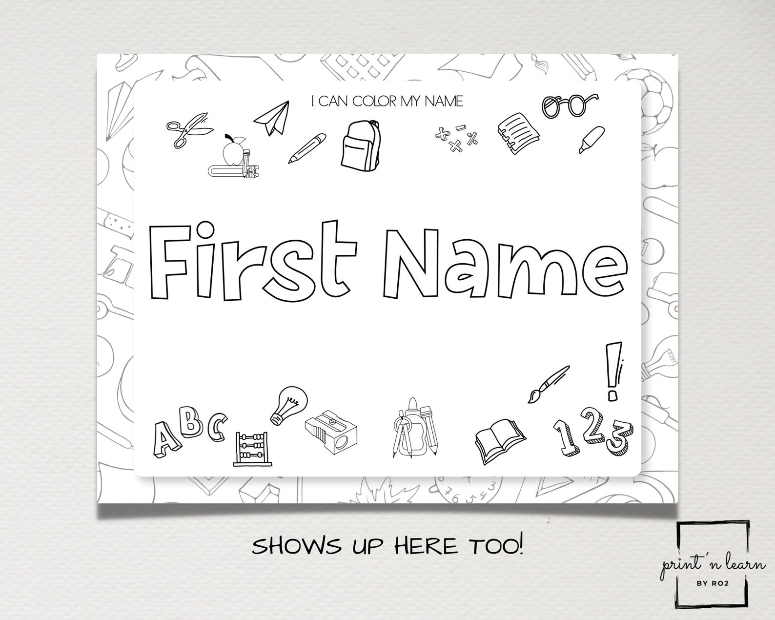 EDITABLE Name Tracing Packet Handwriting Practice Name - Etsy
