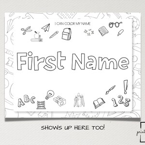 EDITABLE Name Tracing Packet, Handwriting Practice, Name Writing, Name ...