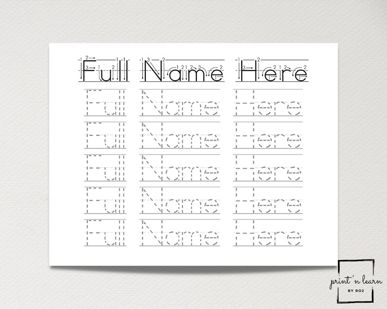 Name Tracing Sheet, Handwriting Practice, Name Writing, Name Worksheet ...