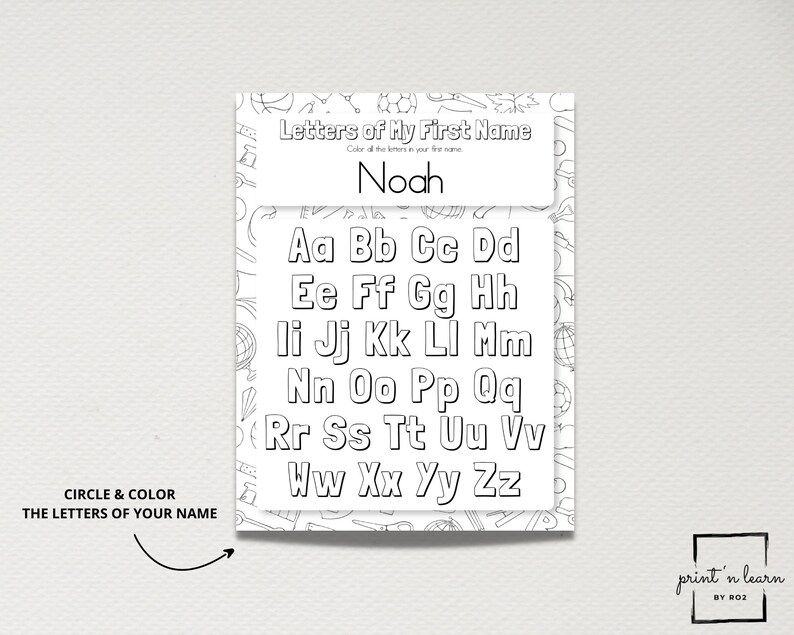 CUSTOM Name Tracing Packet, Handwriting Practice, Name Writing, Name ...