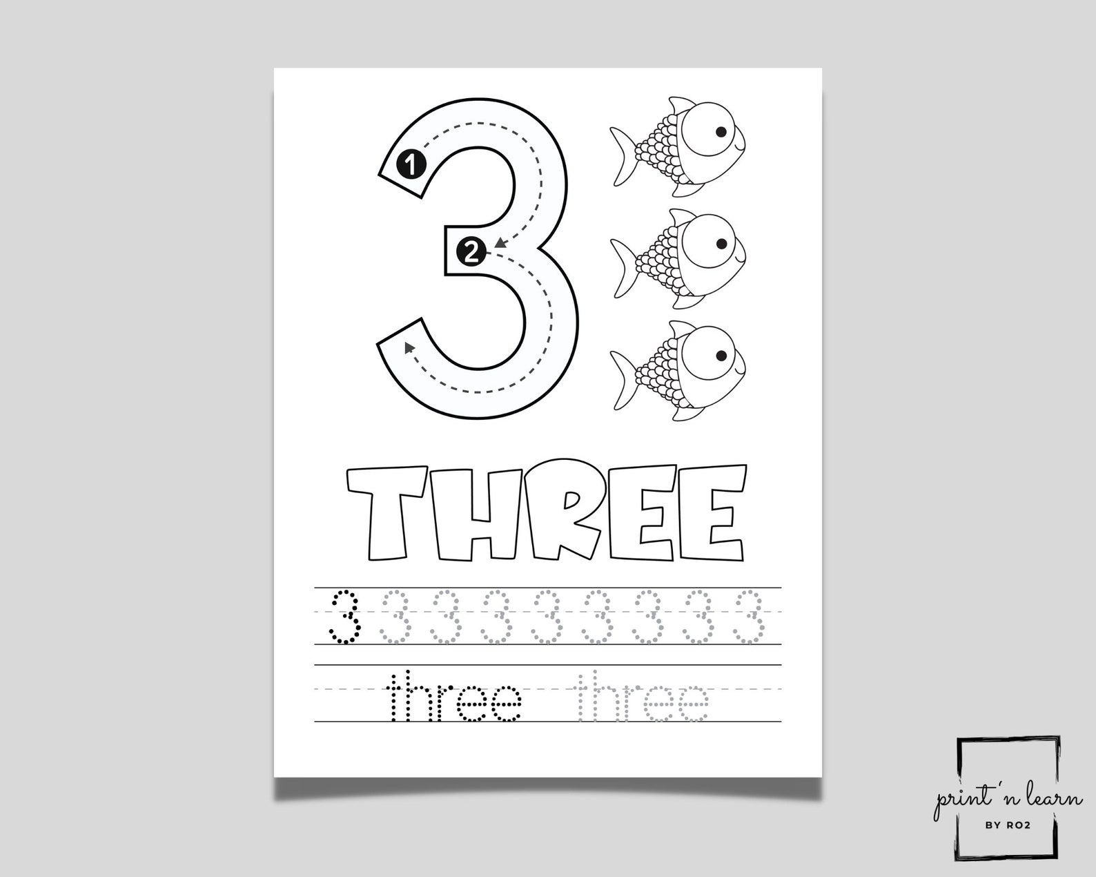 Numbers Worksheet, Handwriting Practice, Number Writing, Number Tracing ...