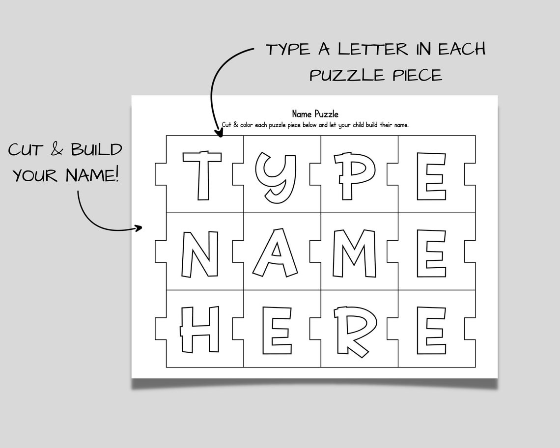 Custom Name Tracing Packet, Handwriting Practice, Name Writing, Name ...