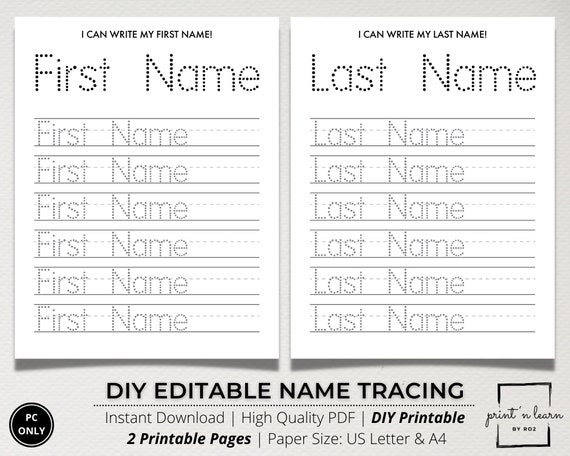 Practice Name Writing Worksheet