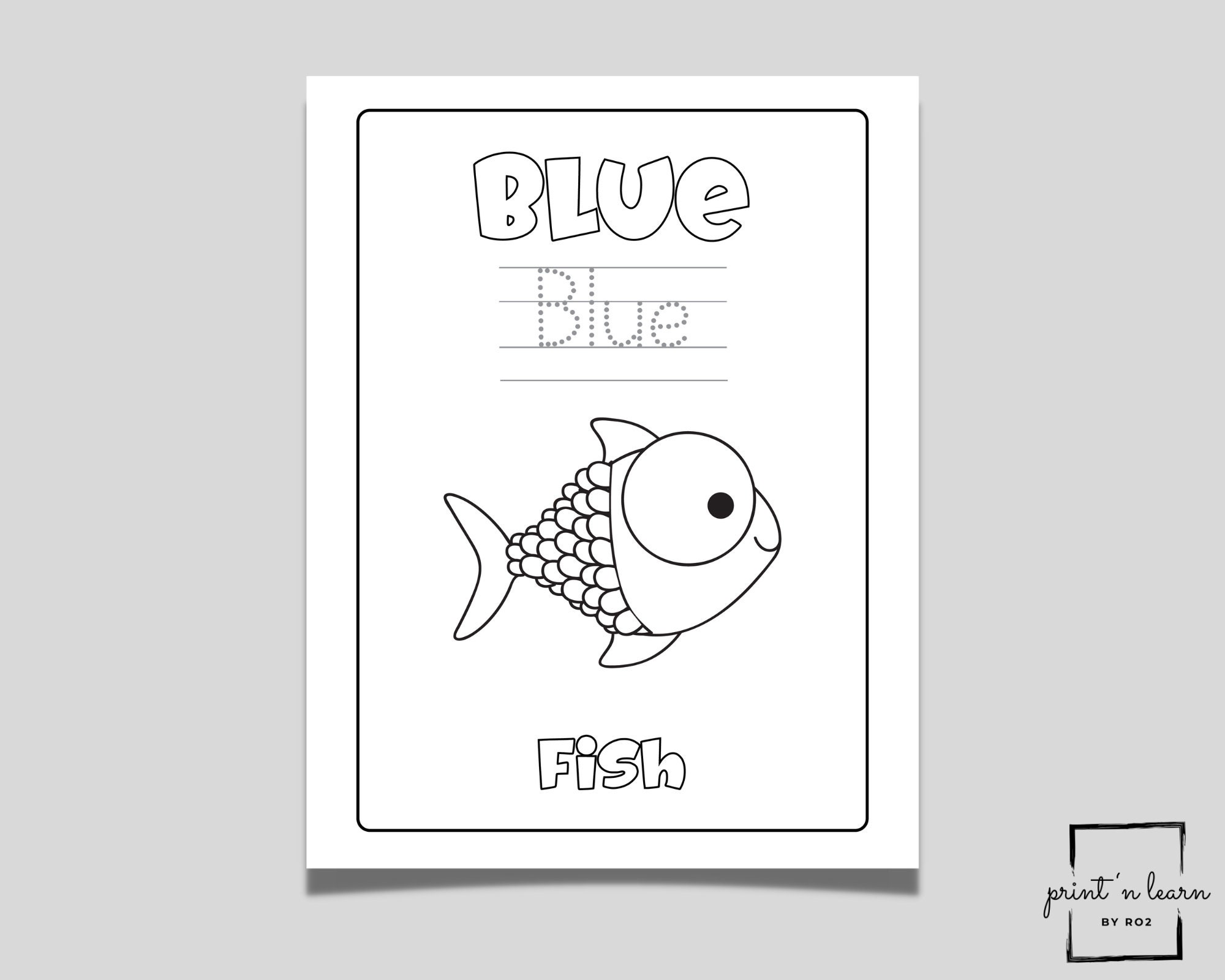 COLORS Handwriting Practice Printable Prek Worksheets - Etsy