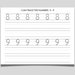 Number Tracing Sheet, Handwriting Practice, Number Writing, Number ...