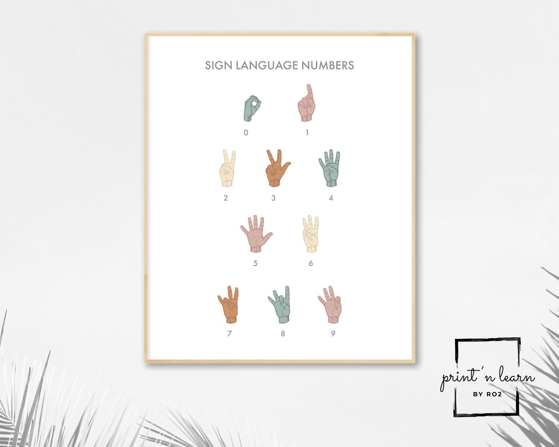 ASL American Sign Language Homeschool Printables | Etsy