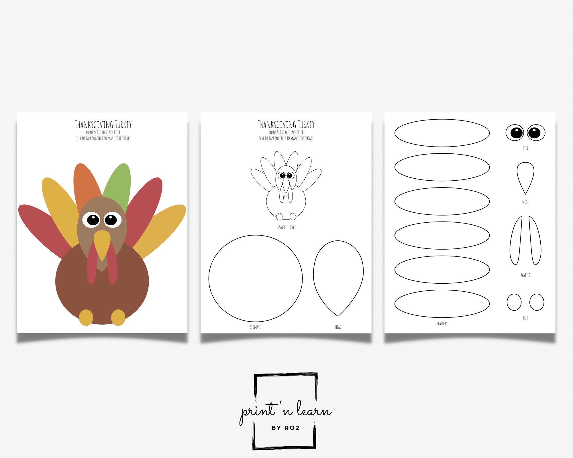 Thanksgiving Turkey Activity, Thanksgiving Homeschool, Fall Crafts for ...