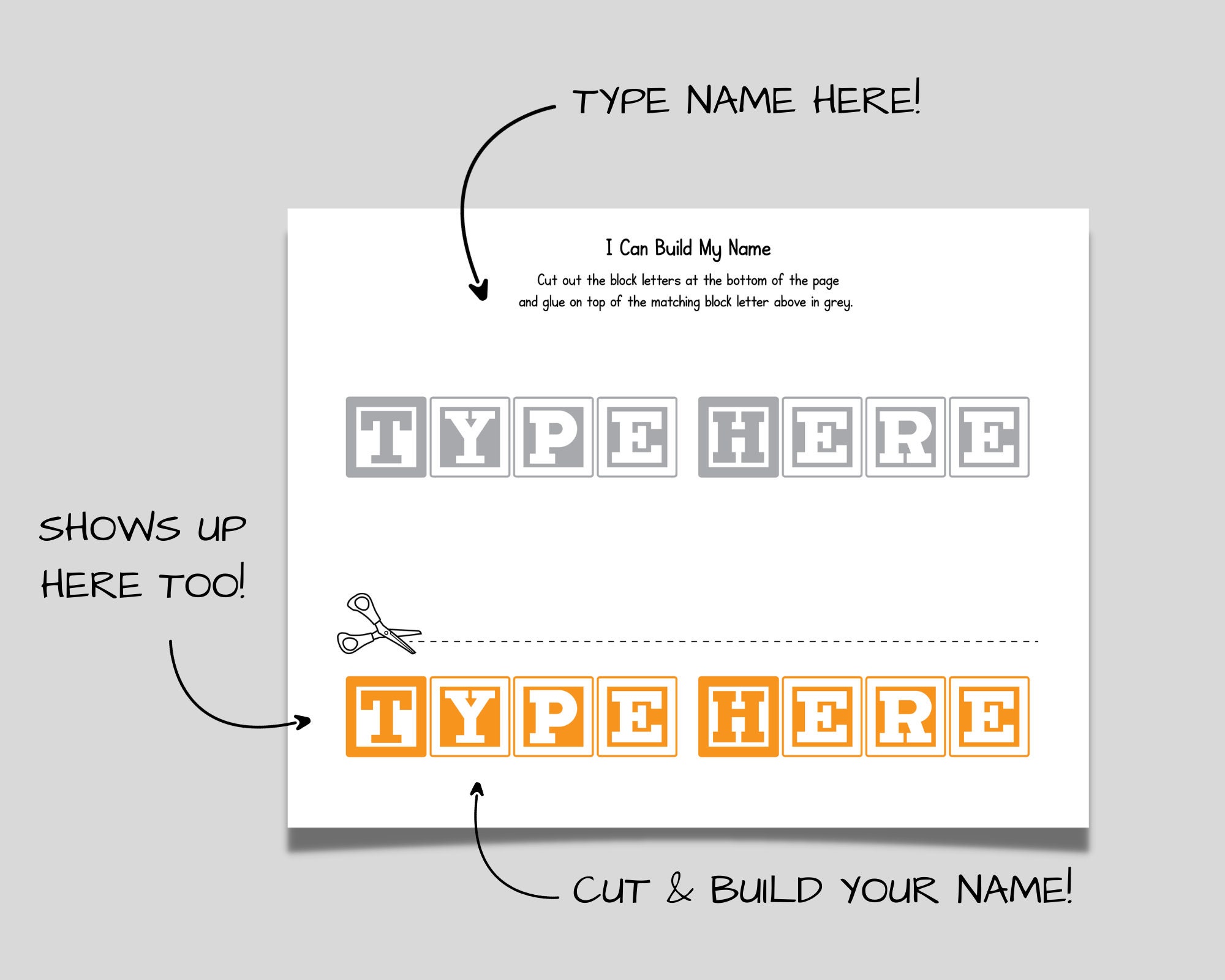 Custom Name Tracing Packet, Handwriting Practice, Name Writing, Name ...