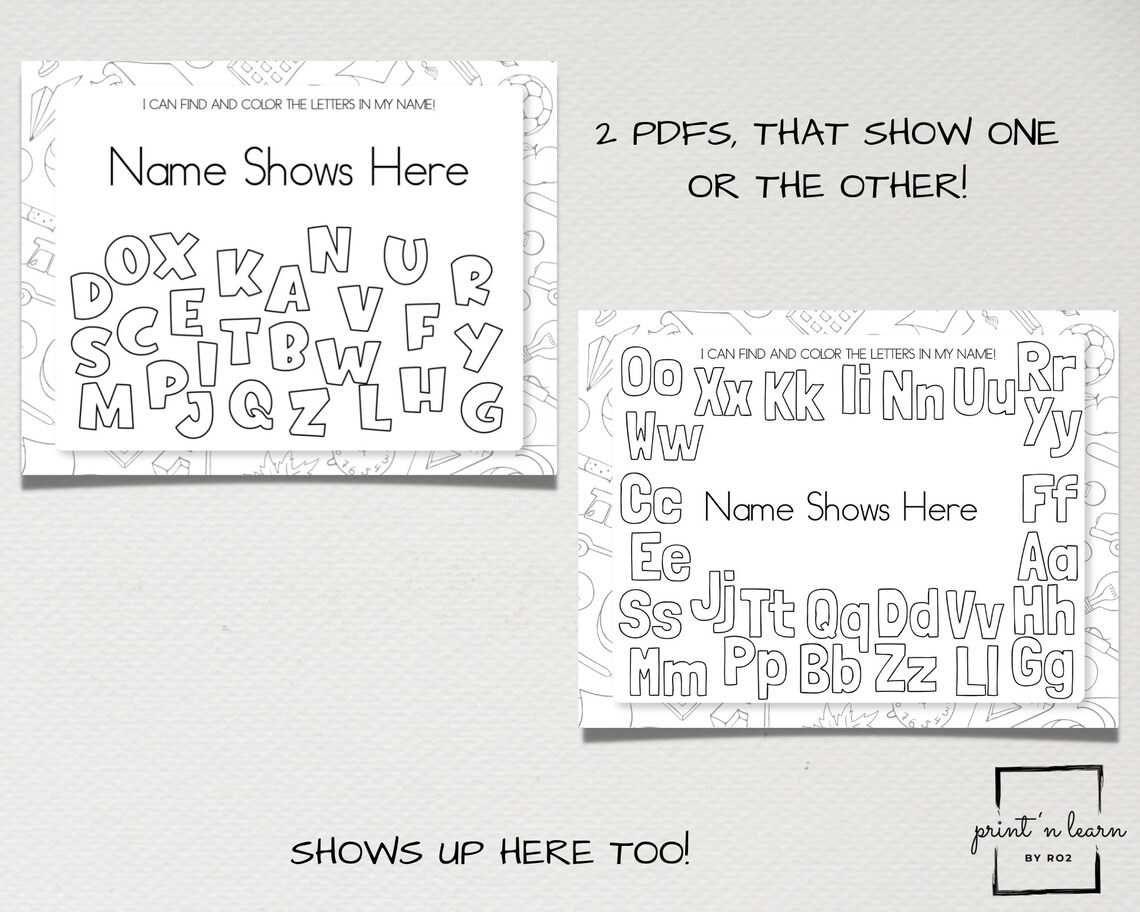 EDITABLE Name Tracing Packet Handwriting Practice Name - Etsy