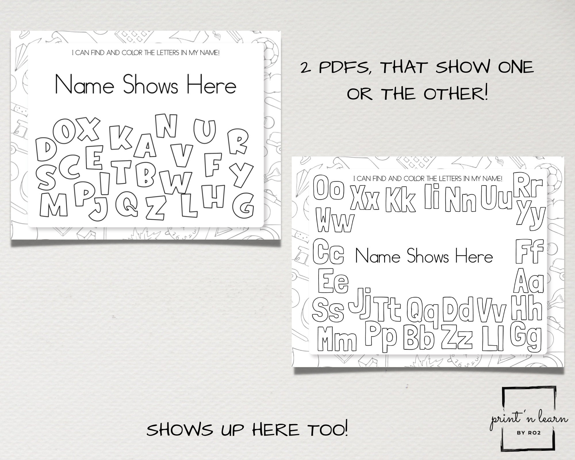 EDITABLE Name Tracing Packet Handwriting Practice Name - Etsy