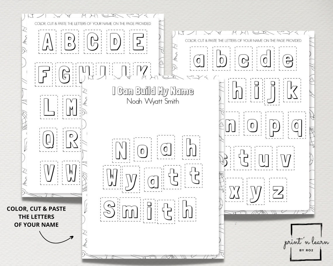 CUSTOM Name Tracing Packet, Handwriting Practice, Name Writing, Name ...
